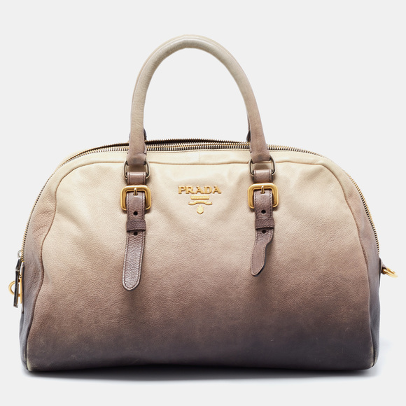Prada | Bags | Prada Multicolor Leather Zip Satchel | Poshmark
